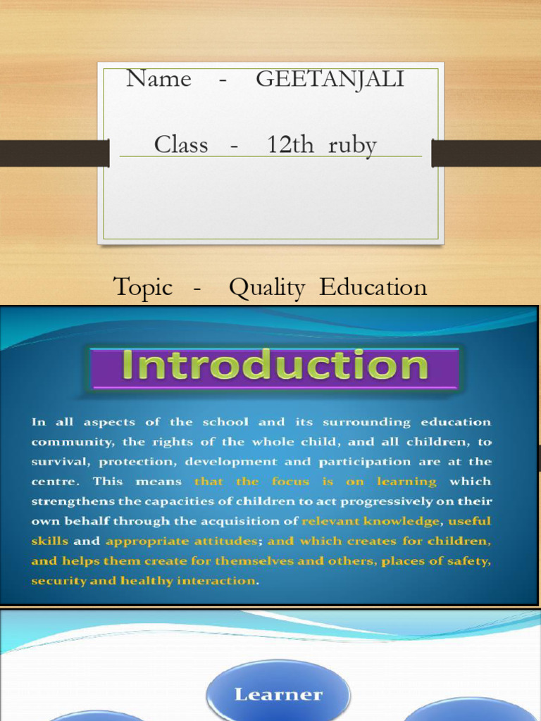 Quality Education | PDF