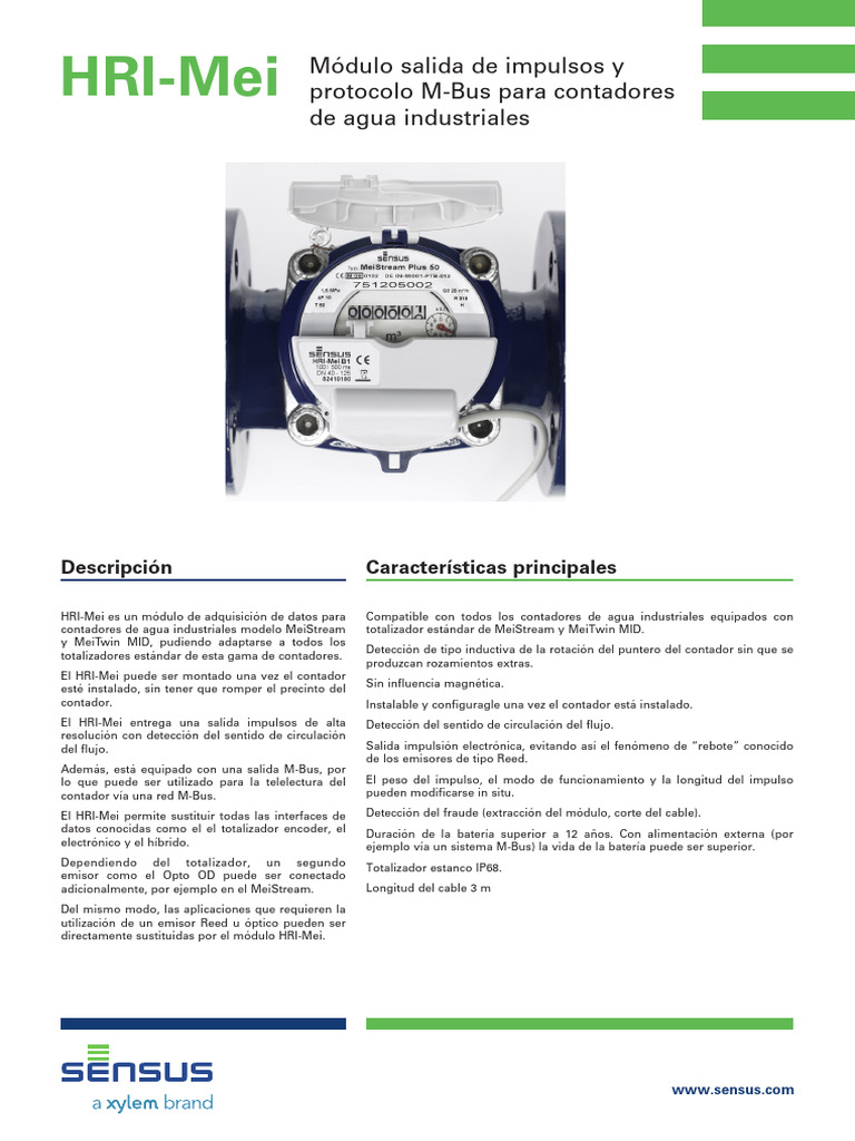 ES - HRI-Mei Data Sheet | PDF | Electrónica | Informática