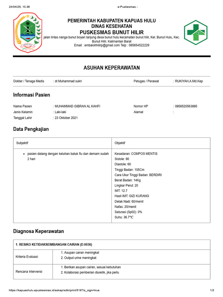 E-Puskesmas - Rukiyah | PDF