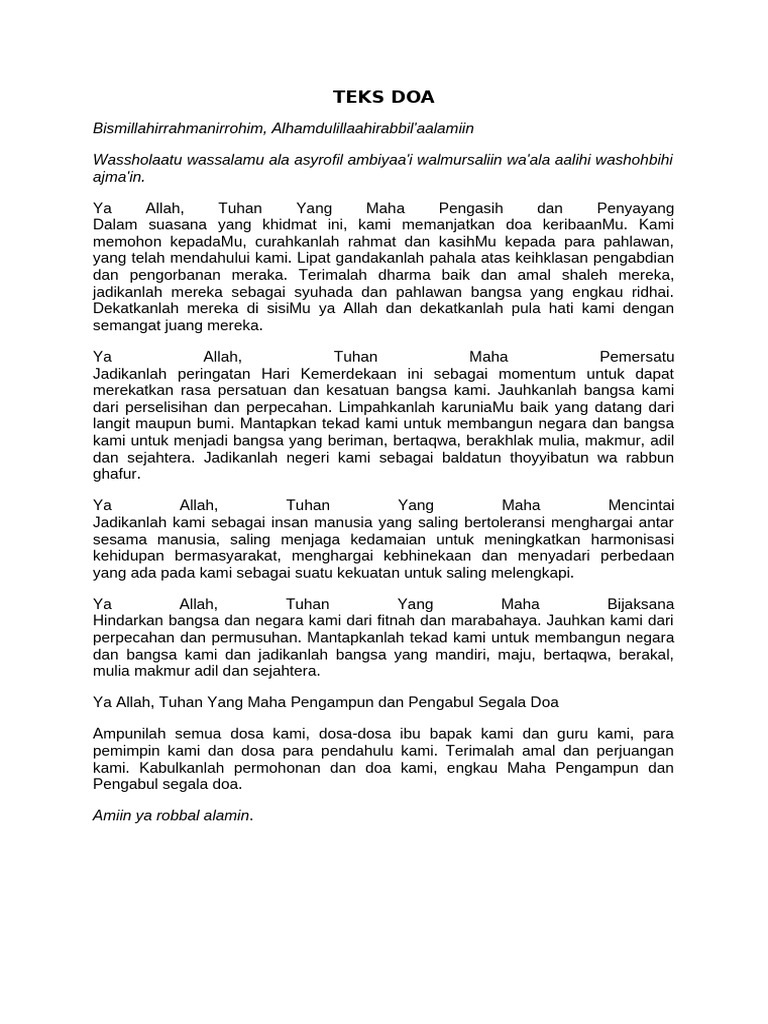 Teks Doa | PDF