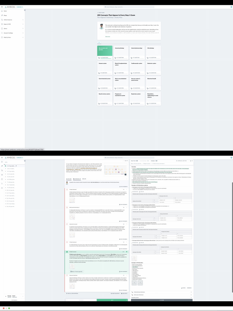 Amboss 200 Concepts Answers | PDF