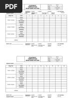 Chiller Temperature Record Sheet - Format | PDF