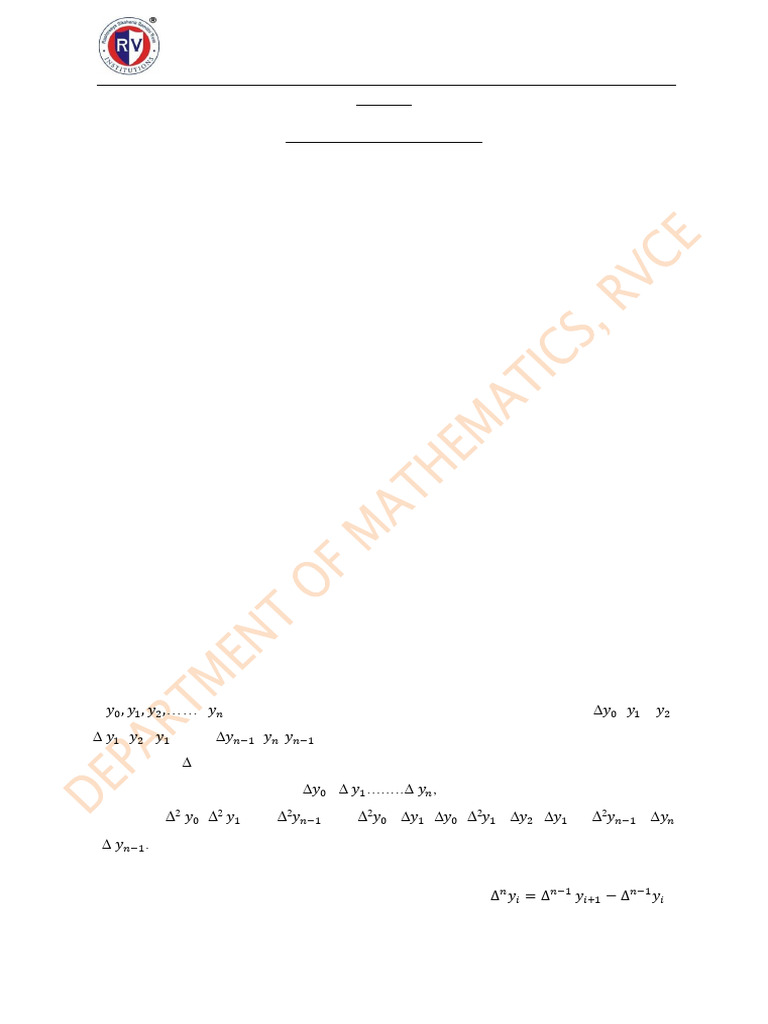 Unit V Notes Numerical Methods II 2 | PDF | Finite Difference ...