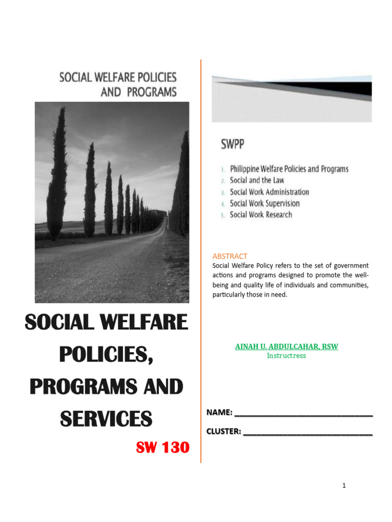 Sw 130 Swpp Handouts 2025 | PDF | Justice | Crime & Violence