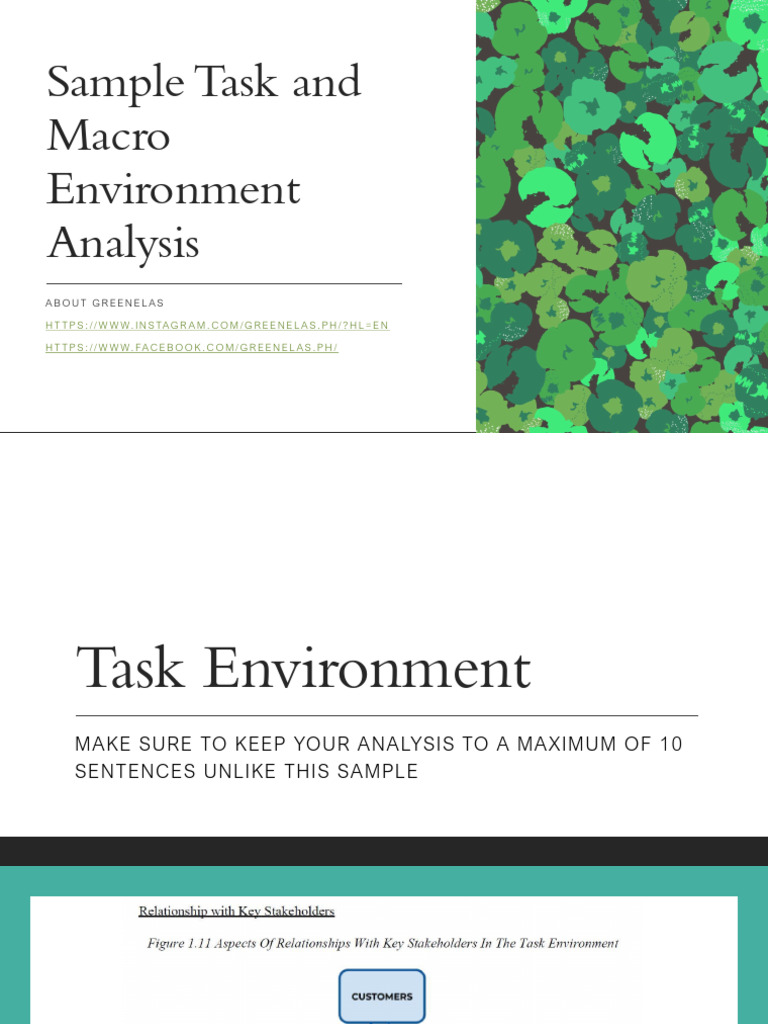 Sample Task and Macro Environment Analysis | PDF