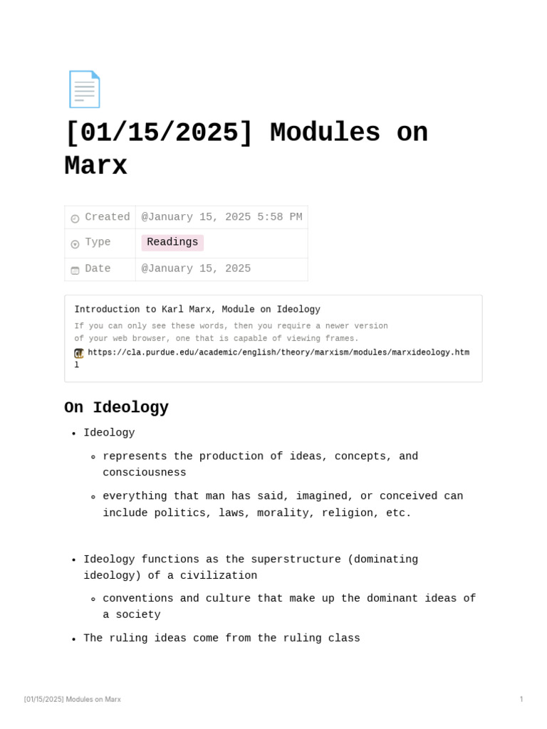 Modules On Marx | PDF | Value (Economics) | Exchange Value