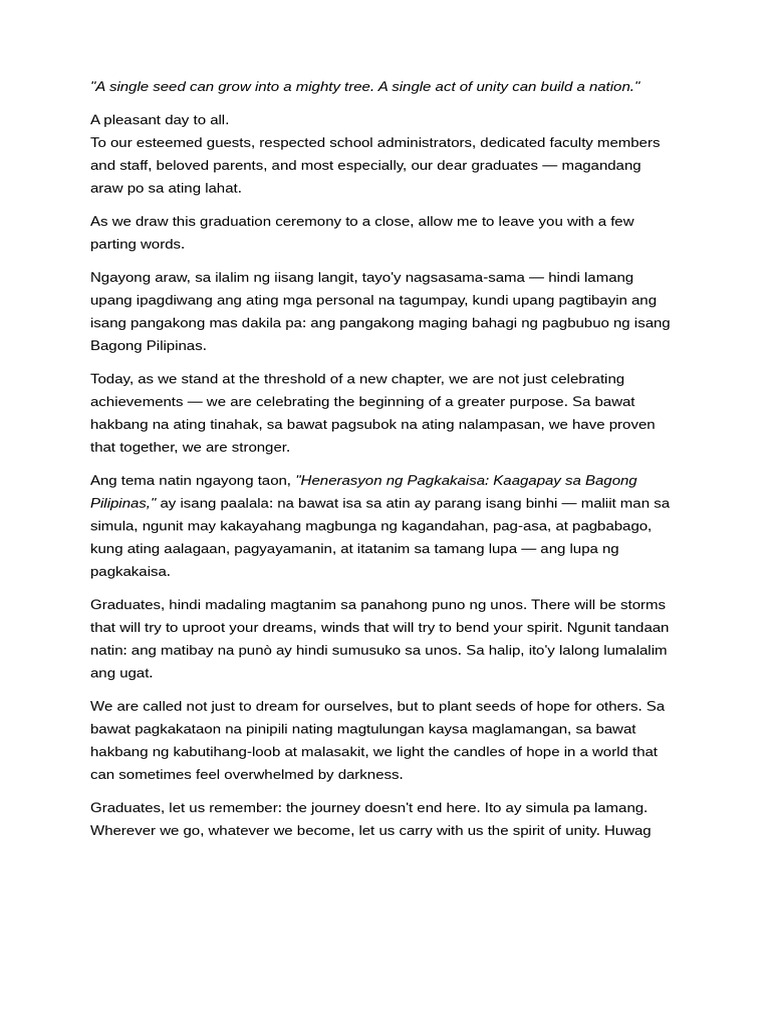 Closing Remarks | PDF