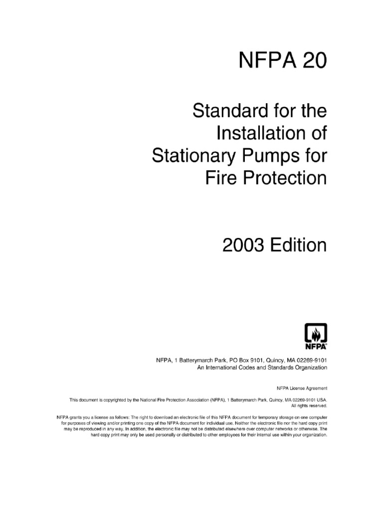 Nfpa 20 | PDF
