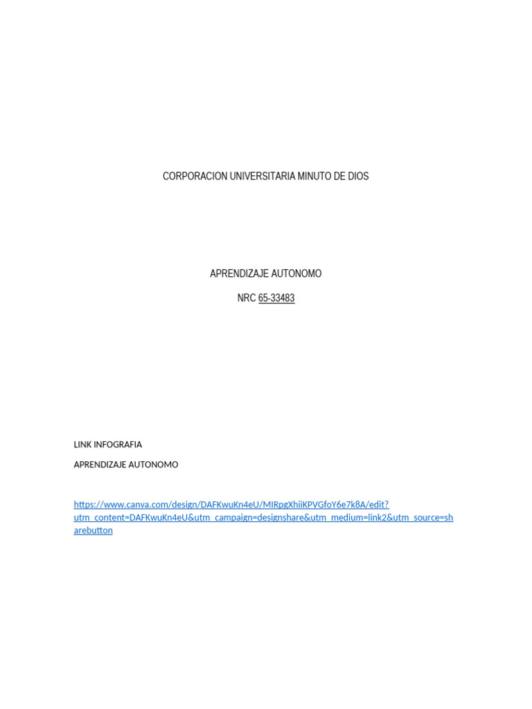 Aprendizaje Autonomo | PDF