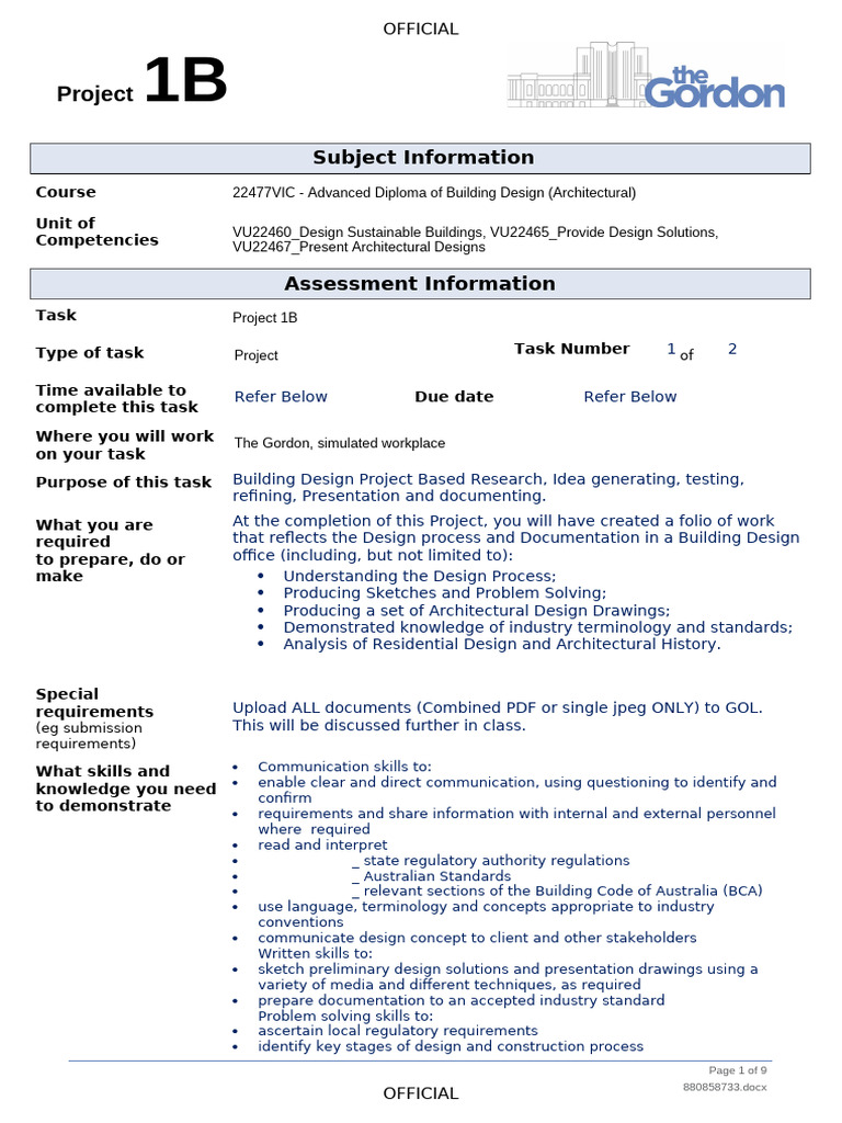 Building Design Project 1B Overview | PDF | Stairs