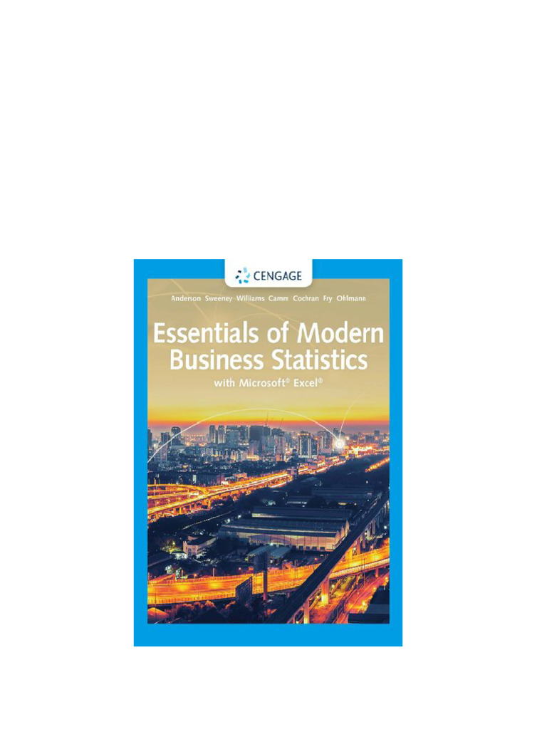 Essentials of Modern Business Statistics With Microsoft Excel 8Th ...