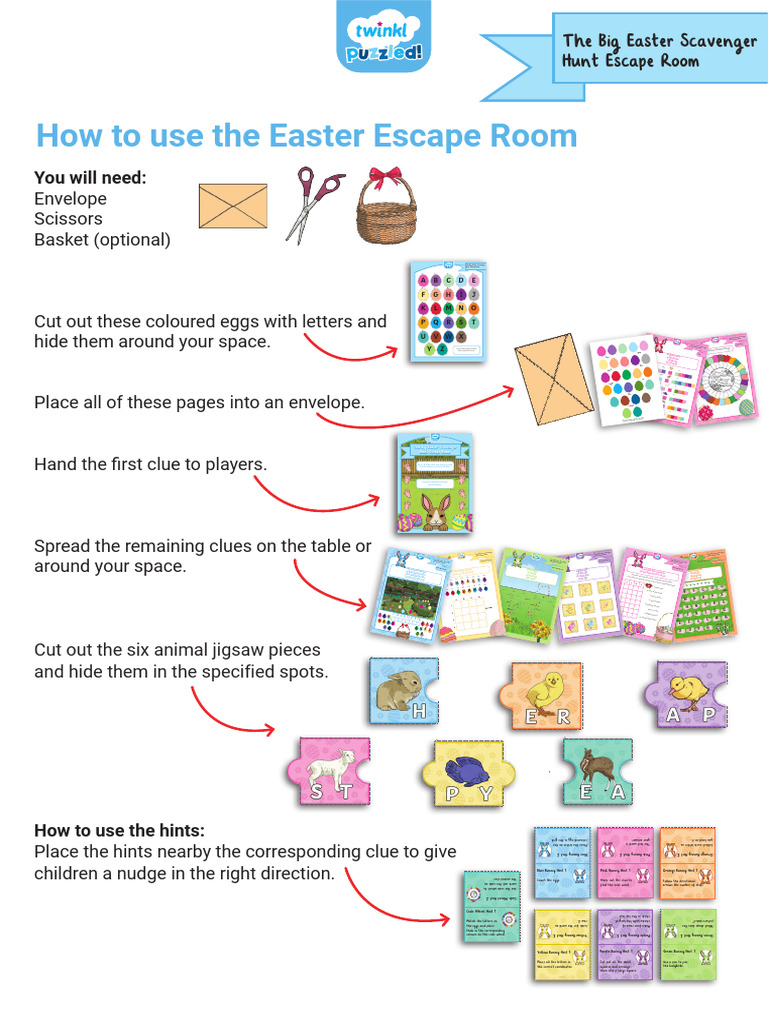 T PZ 1675763556a Easter Escape Room Egg Hunt Puzzle - Ver - 1 | PDF