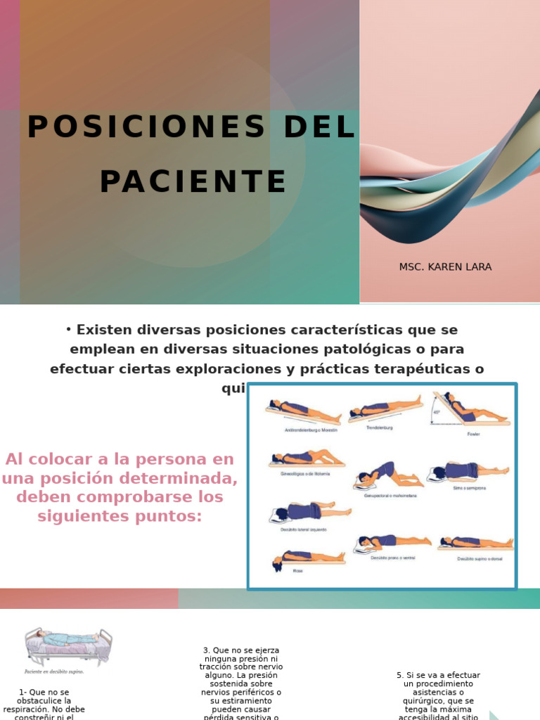 Posiciones Del Paciente | PDF | Abdomen | Pelvis