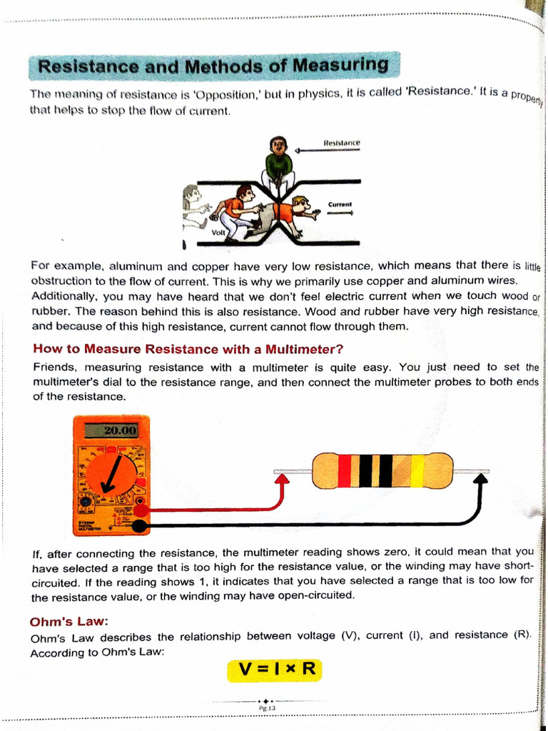 Resistance and Method of Measuring | PDF