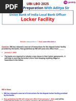 Safe Deposit Locker - Revised Instructions Issued by RBI | PDF | Legal ...