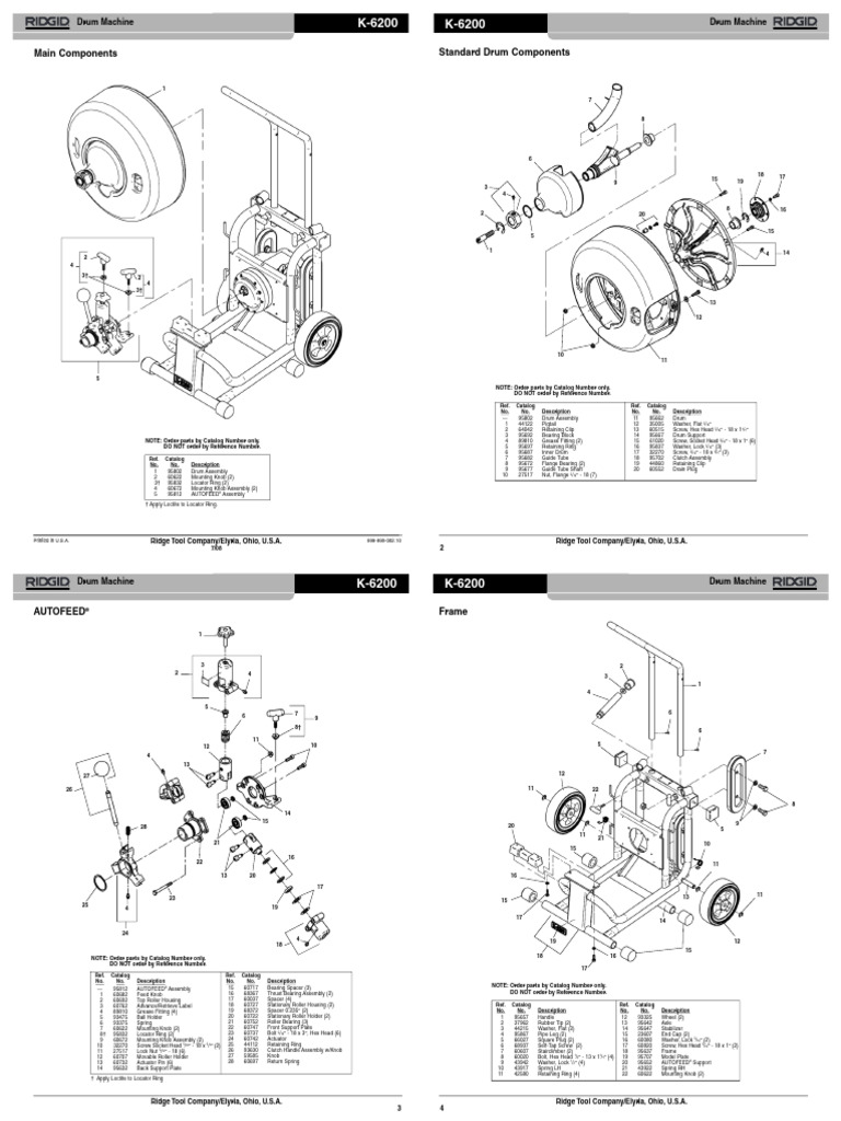 999-998-082 - K-6200 - Parts - 999-998-082.10 - K6200 - Drum - Machine ...