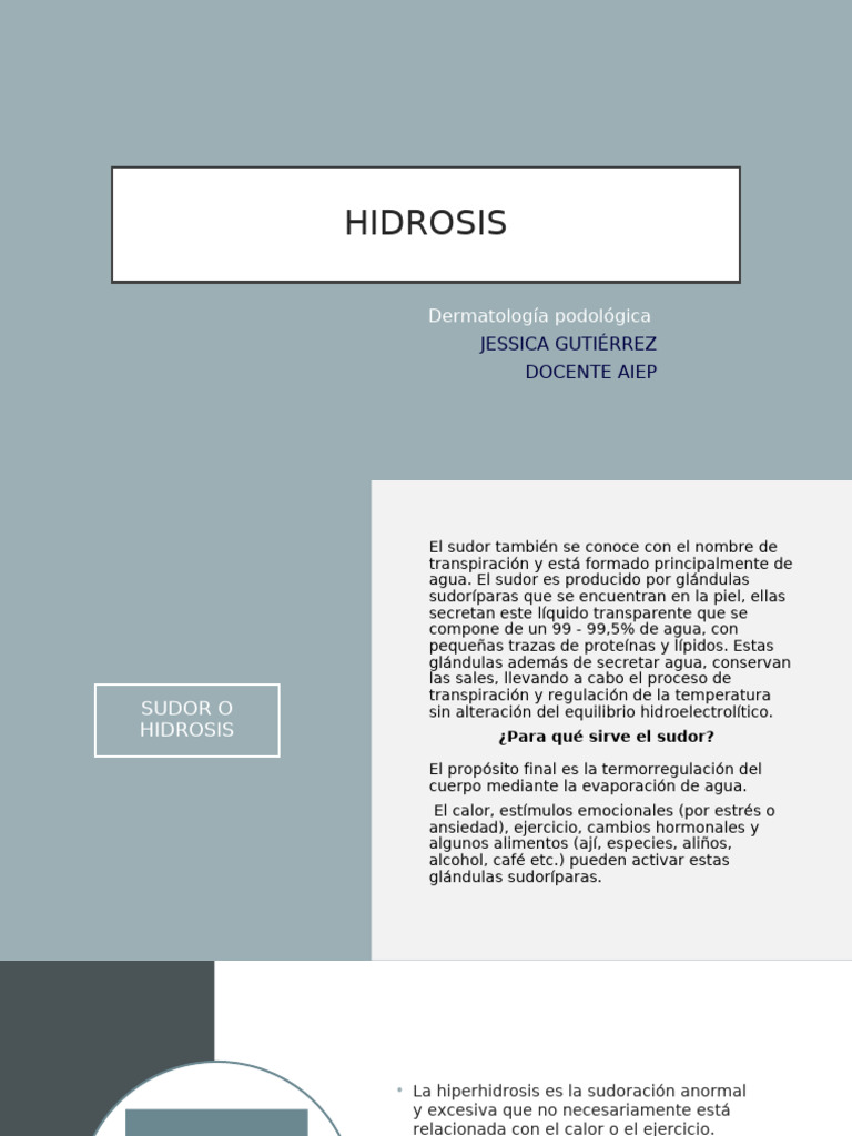 Hiperhidrosis y Anhidrosis: Causas y Tratamientos | PDF | Transpiración