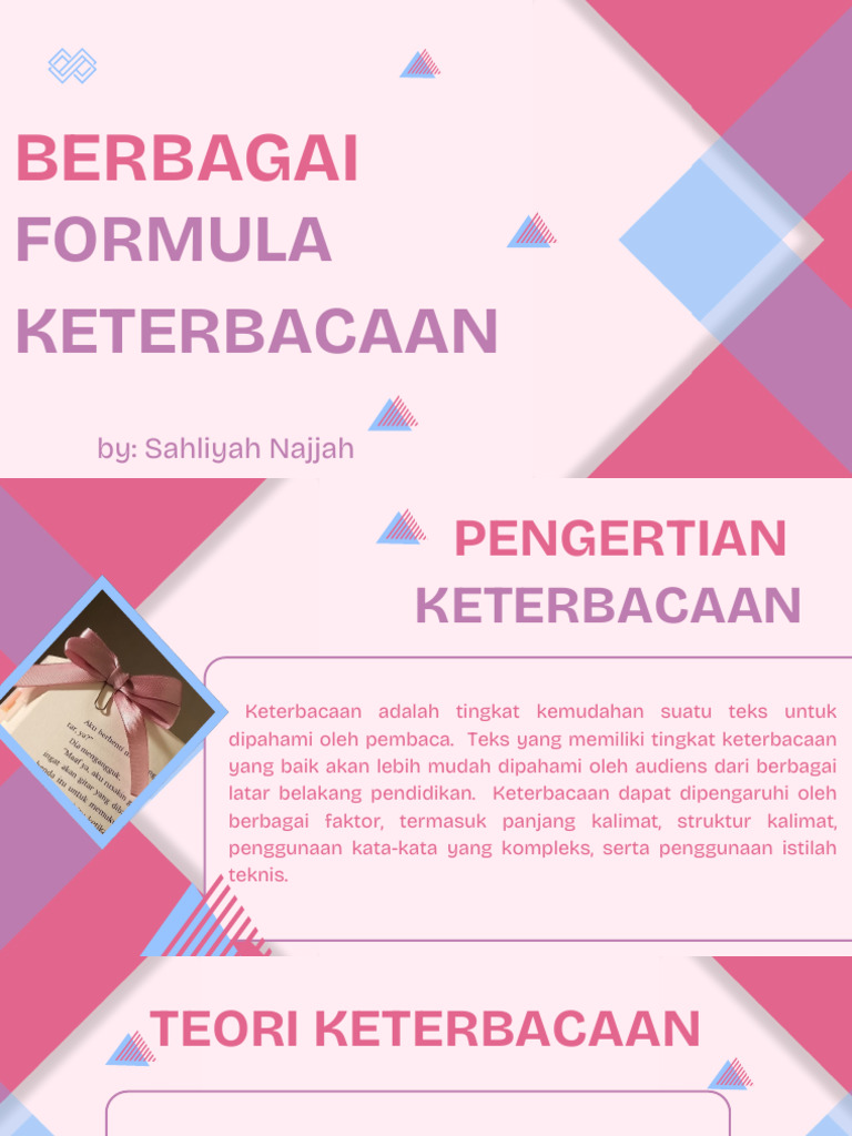 Formula Keterbacaan Teks yang Efektif | PDF