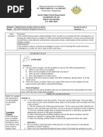 Grade 9 Religious Education Plan | PDF | Gospels | Jesus