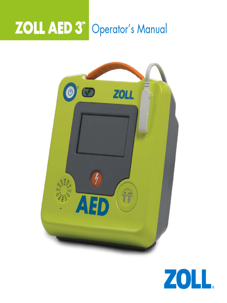 ZOLL AED 3 Operator's Manual | PDF | Cardiopulmonary Resuscitation ...