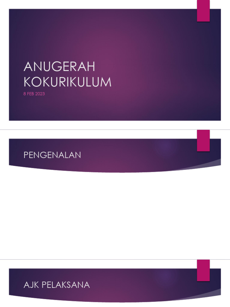 Anugerah Kokurikulum 1 | PDF