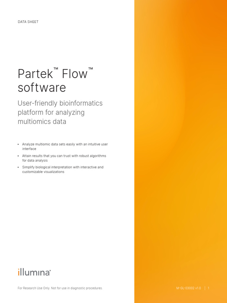 Partek Flow: Multiomics Data Analysis | PDF | Bioinformatics | Dna ...