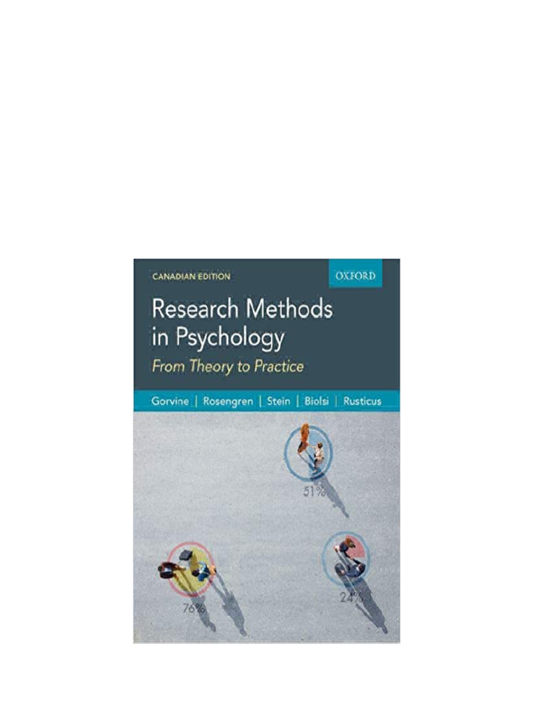 (Ebook PDF) Research Methods in Psychology: From Theory To Practice, Canadian Edition Download ...