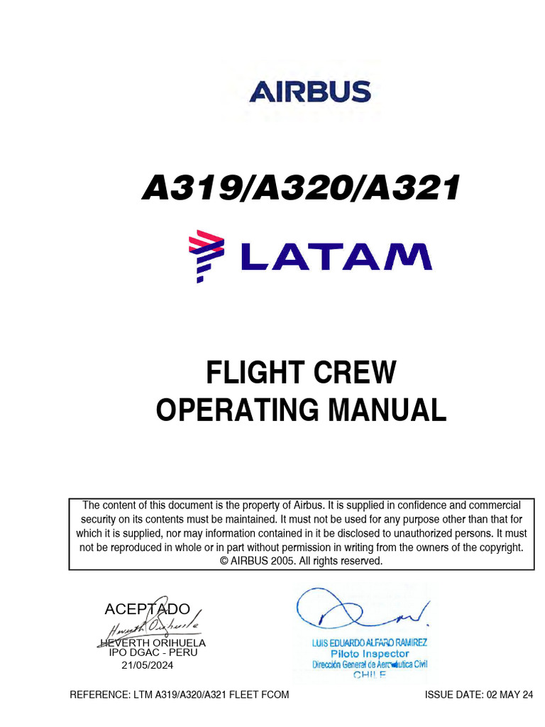 A319/A320/A321 FCOM Manual Update | PDF | Aviation | Aircraft