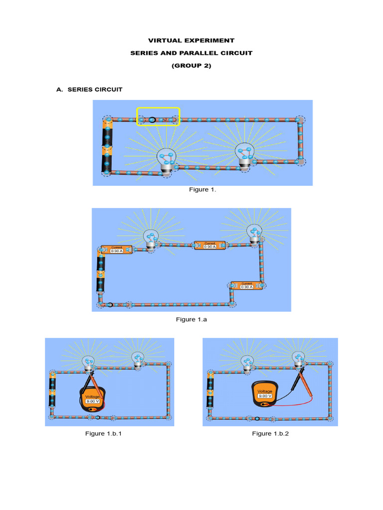 Virtual Experiment Group 2 | PDF | Voltage | Series And Parallel Circuits