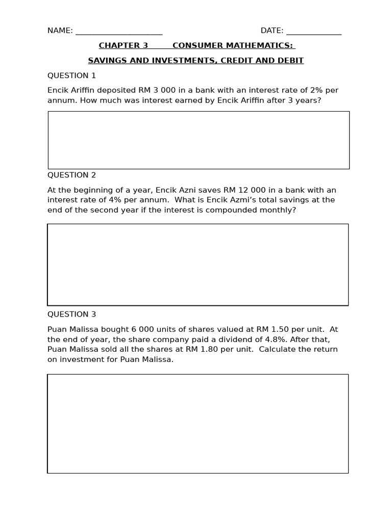Latihan Matematik Tingkatan 3 Bab 3 | PDF