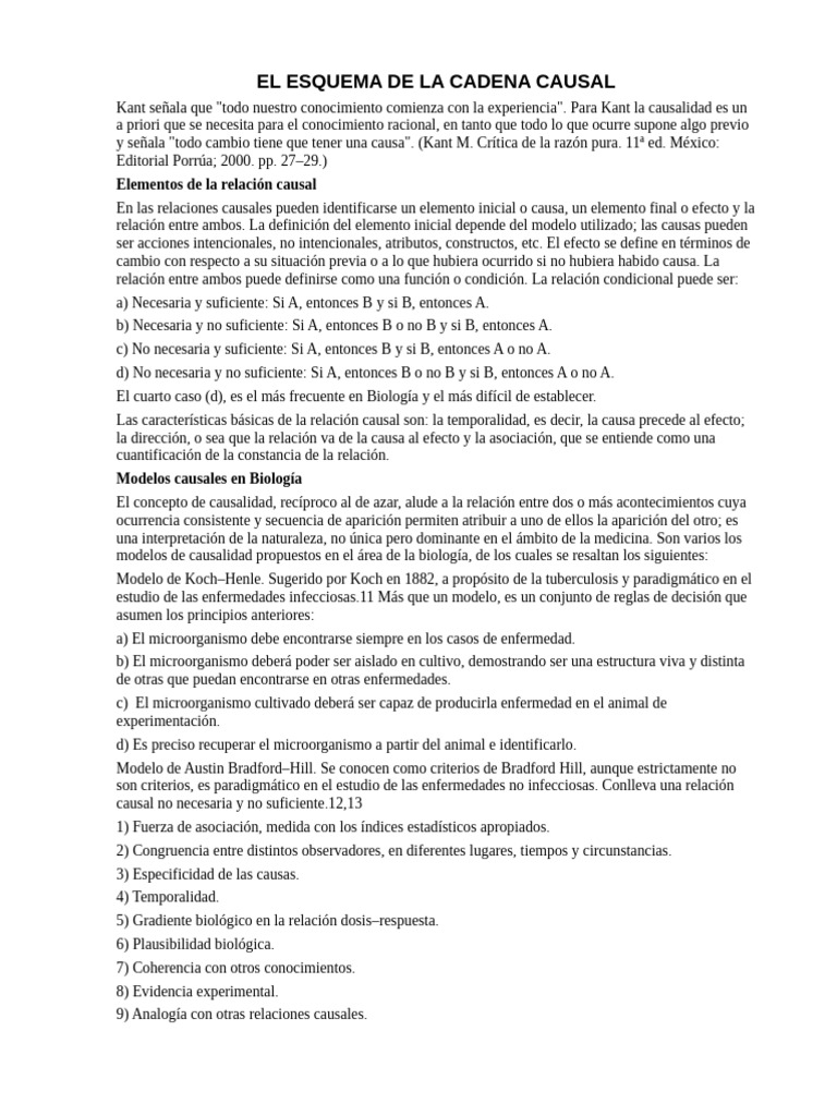 El Esquema de La Cadena Causal-2 | PDF | Causalidad