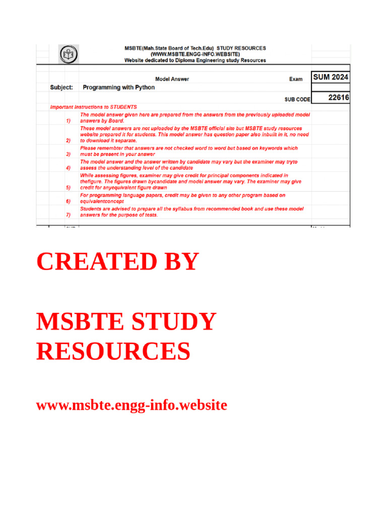 22616-2024-summer-model-answer-paper (1) | PDF | Inheritance (Object ...