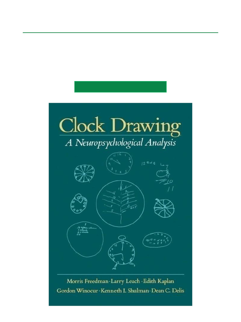 Clock Drawing A Neuropsychological Analysis Complete Digital Book | PDF ...