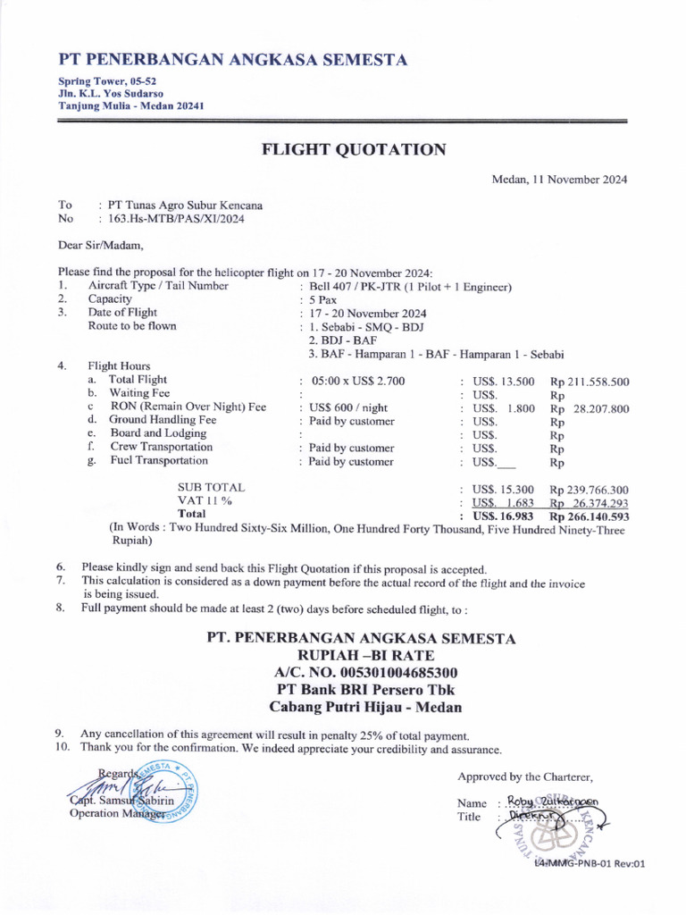 Signed Quo PT - Pas (Rev) | PDF | Aviation | Aircraft