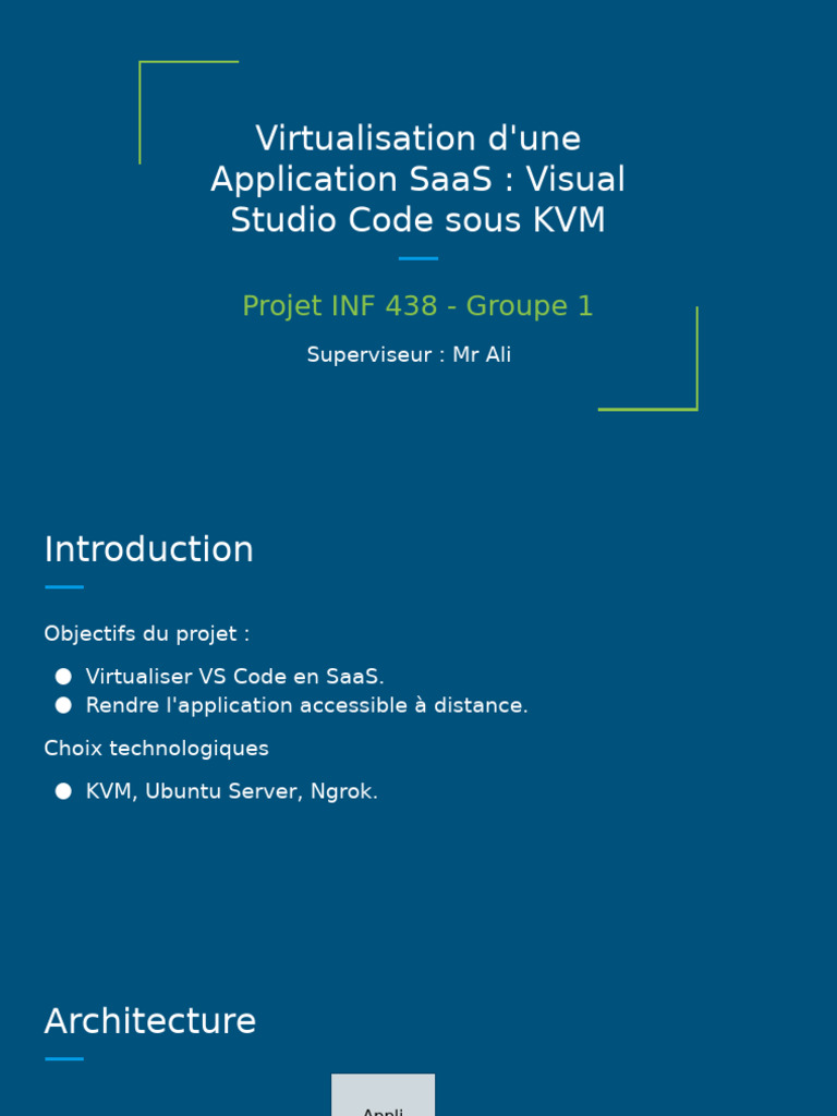 Virtualisation d'une Application SaaS _ Visual Studio Code sous KVM | PDF