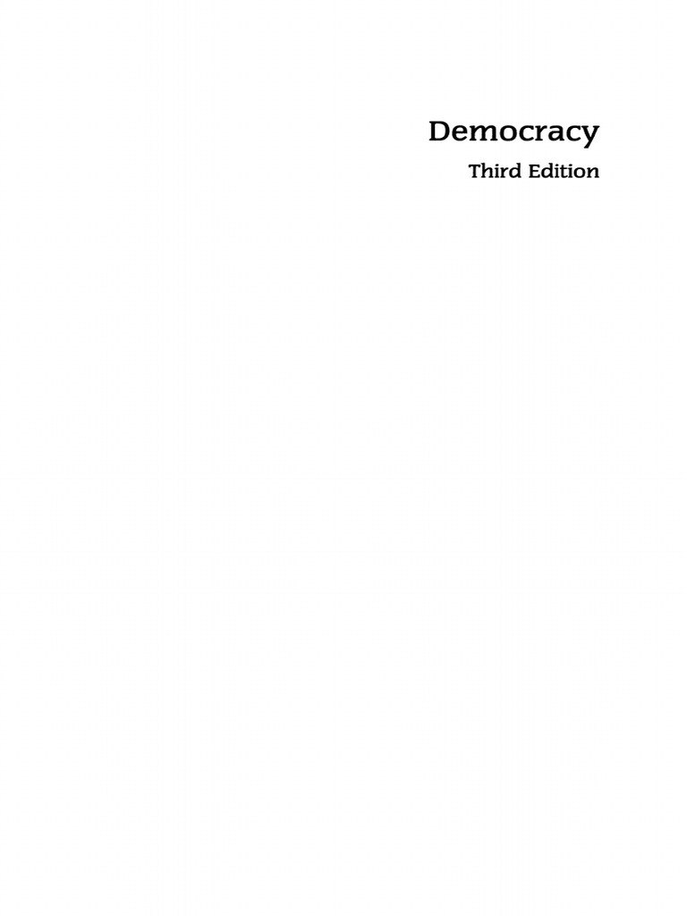 Anthony Arblaster - Democracy - Open University Press 2002 | PDF
