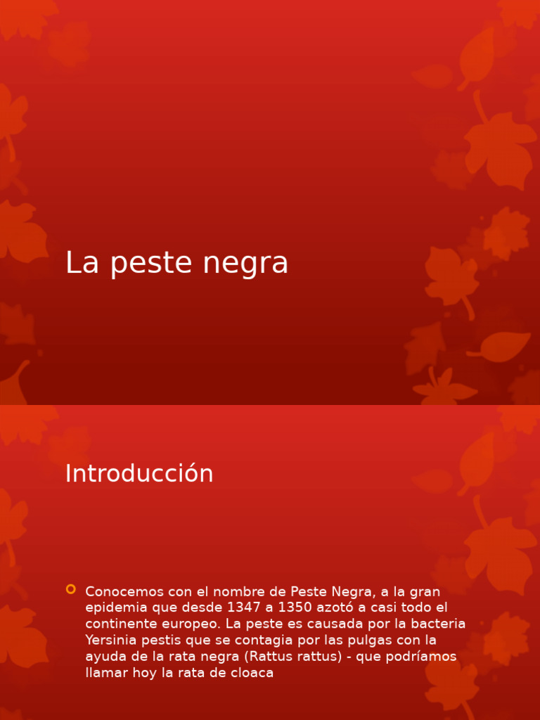 La Peste Negra | PDF | Peste (enfermedad) | Muerte negra