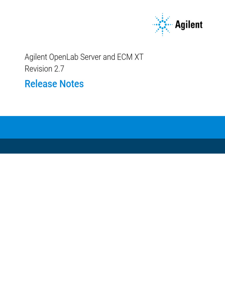ECM XT v2.7 ReleaseNotes en | PDF | Microsoft Sql Server | Databases