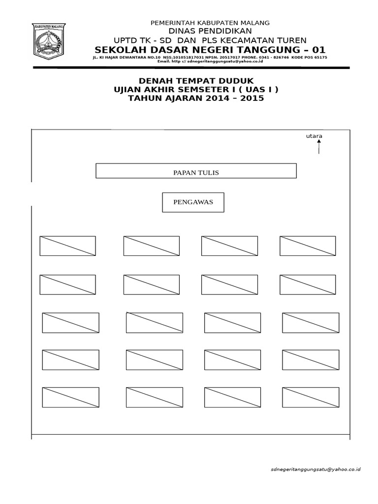 DENAH TEMPAT DUDUK | PDF
