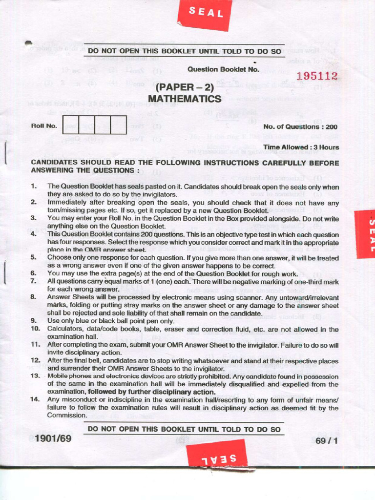 Mathematics Paper Ii Pdf