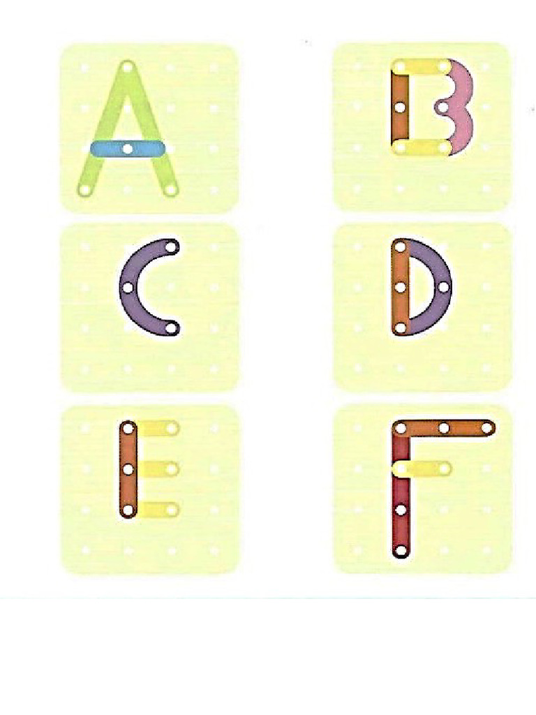 Letras Juego Palitos | PDF