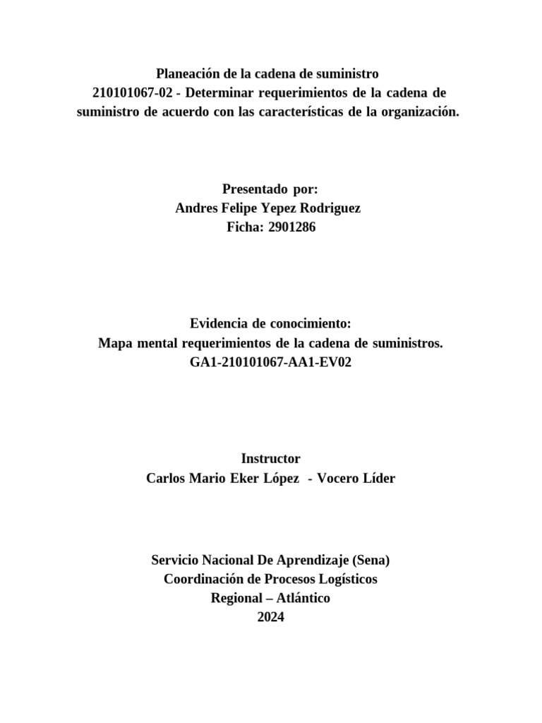 Mapa Logístico | PDF