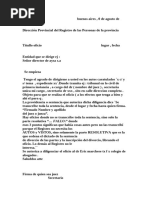 Oficio Ley 22.172: Modelo y Requisitos | PDF