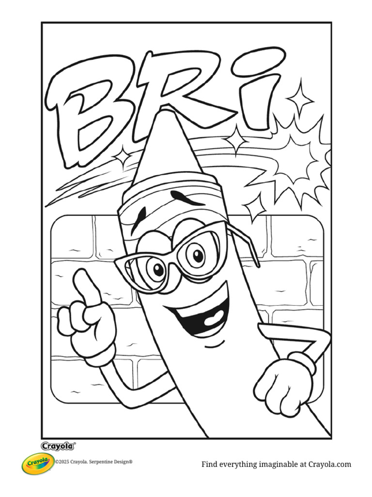 Bri Limited Edition Crayola Color Coloring Page _ Crayola.com | PDF