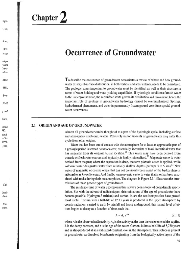 Groundwater Hydrology David K Todd 2005pdf Compres1000 | PDF | Aquifer | Porosity