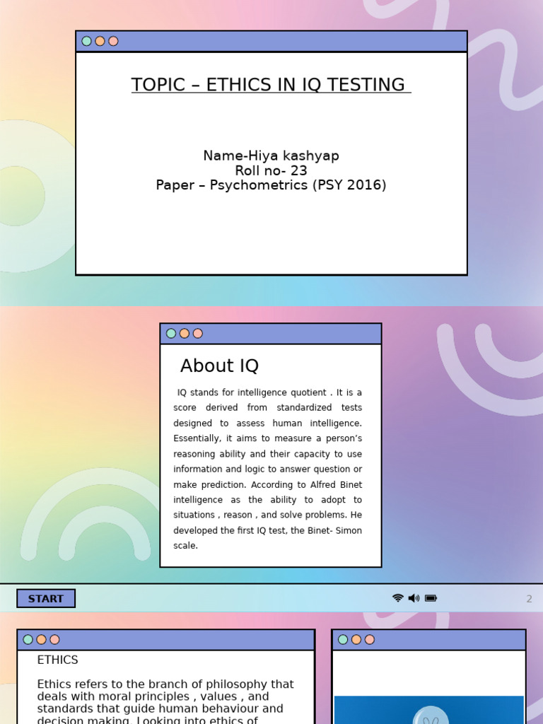 Ethics of Iq Testing | PDF | Intelligence Quotient | Validity (Statistics)