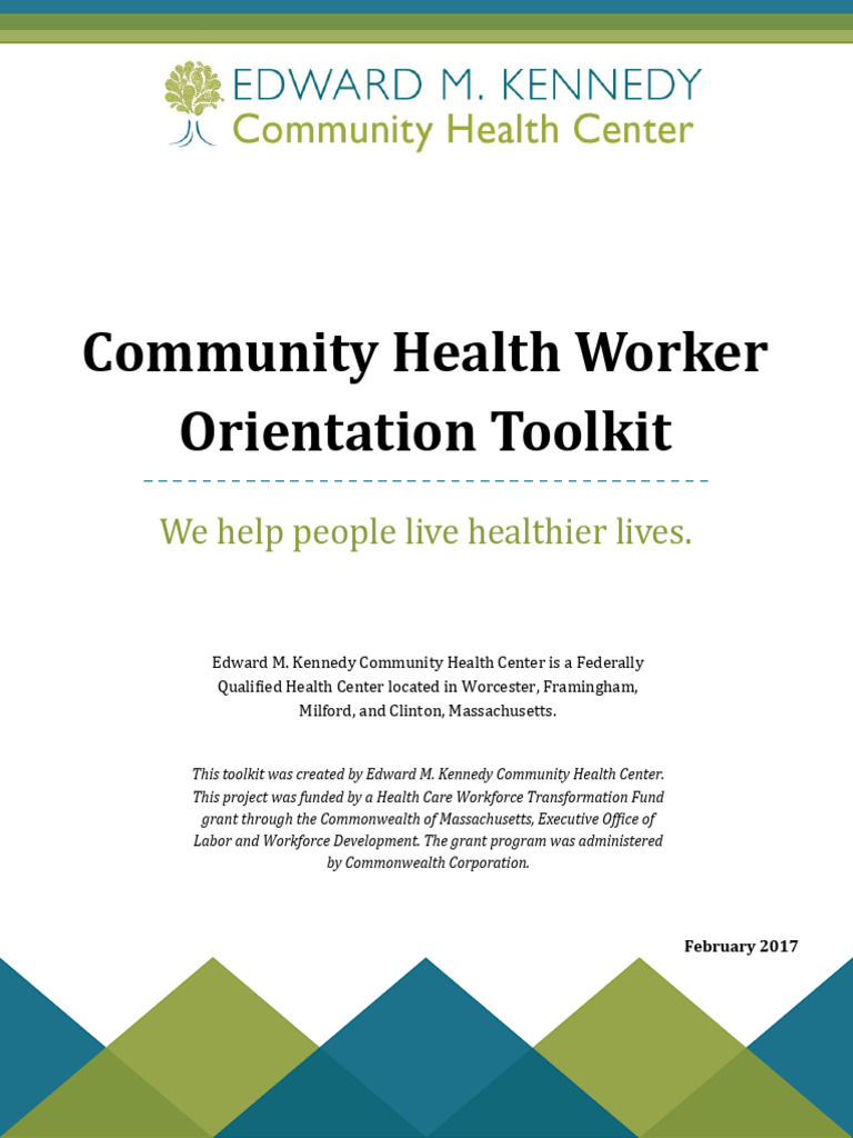 CHW Orientation Toolkit | PDF | Health Human Resources | Health Care