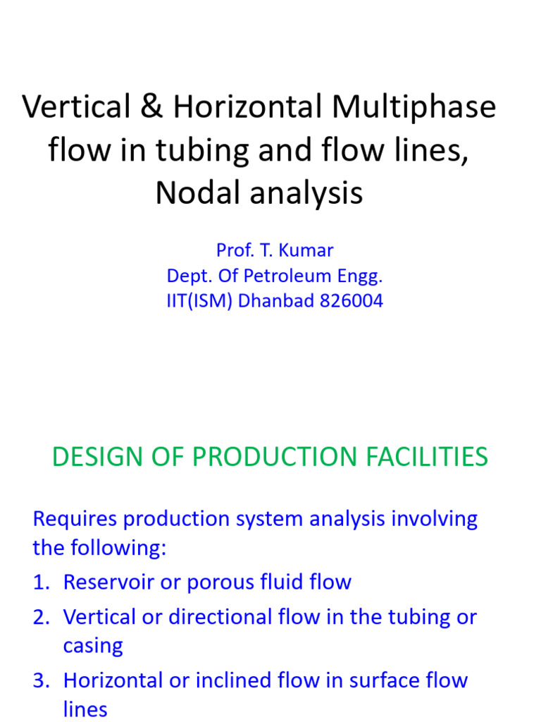 6b Multiphase Flow and Nodal Analysis | PDF | Pressure | Discharge (Hydrology)