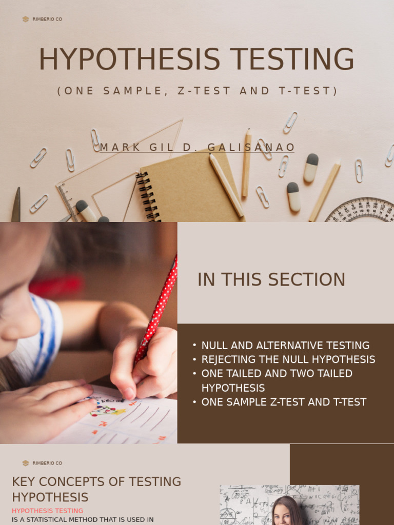 Steps in Hypothesis Testing | PDF | Null Hypothesis | Student's T Test