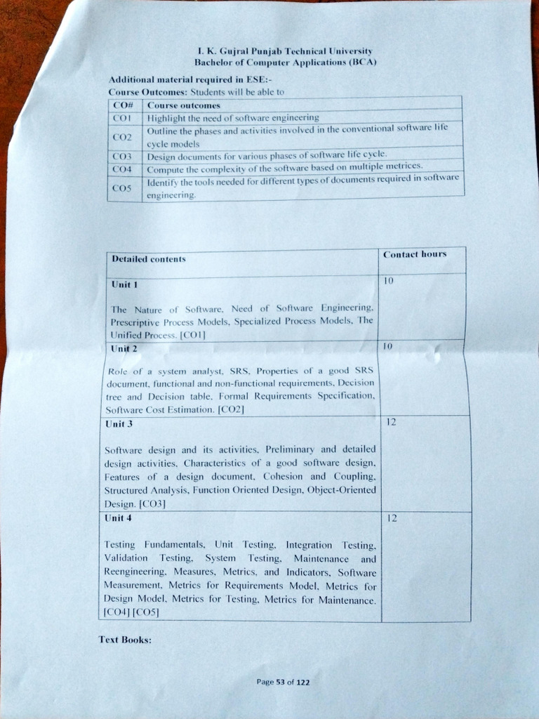 Syllabus of Software Engineering | PDF | Systems Thinking | Computer ...